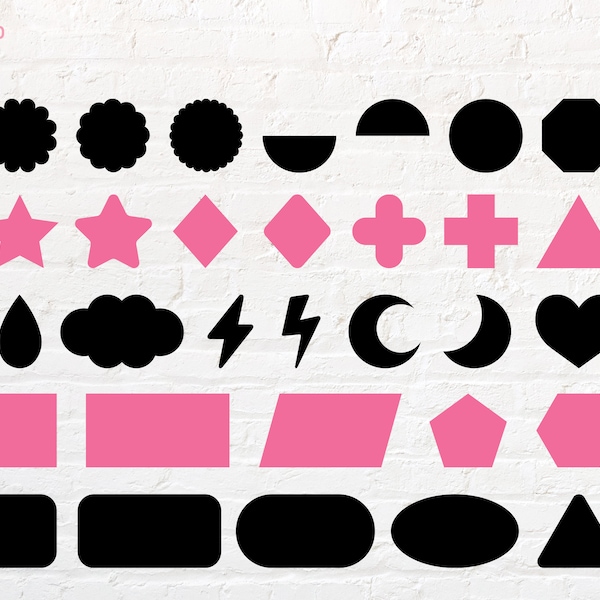 Basic Shapes Svg - Etsy