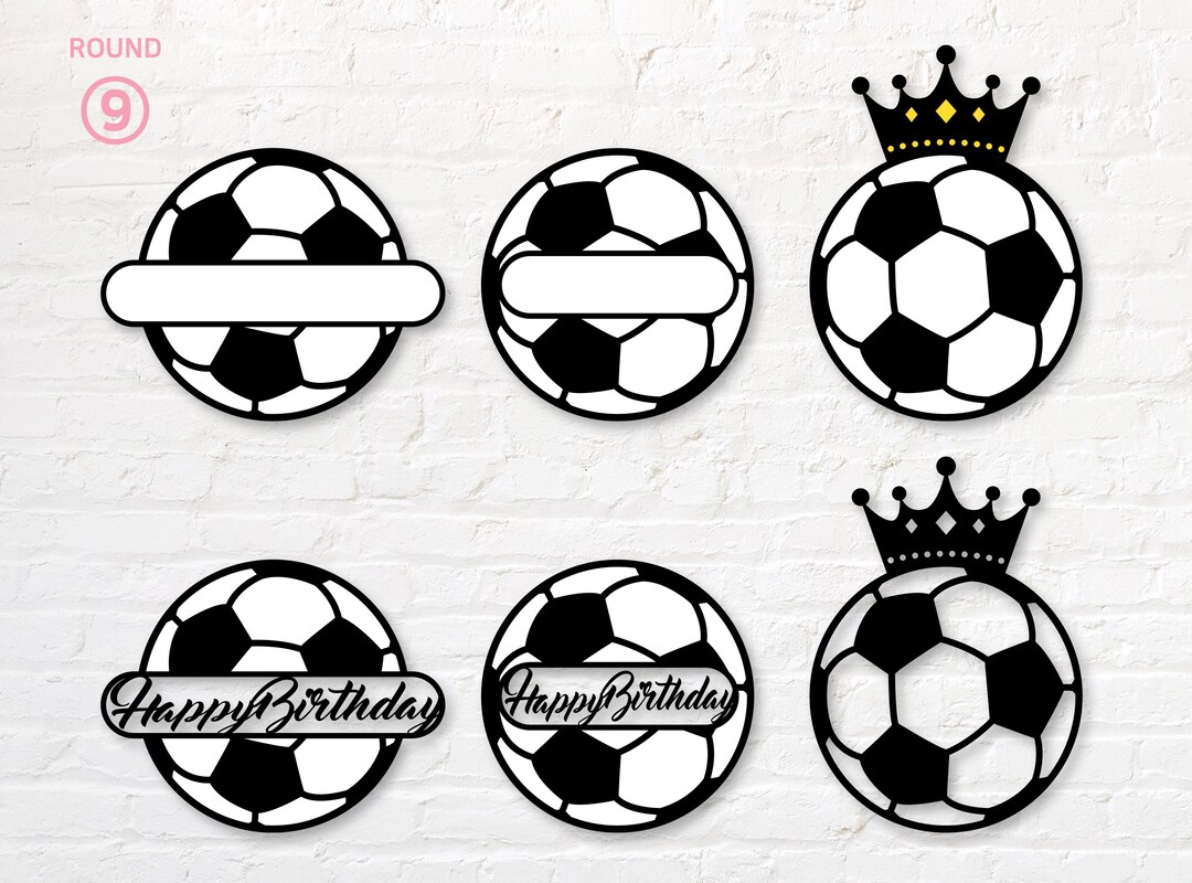 Soccer Topper Svg, Png, Dxf, Eps, Pdf - Etsy