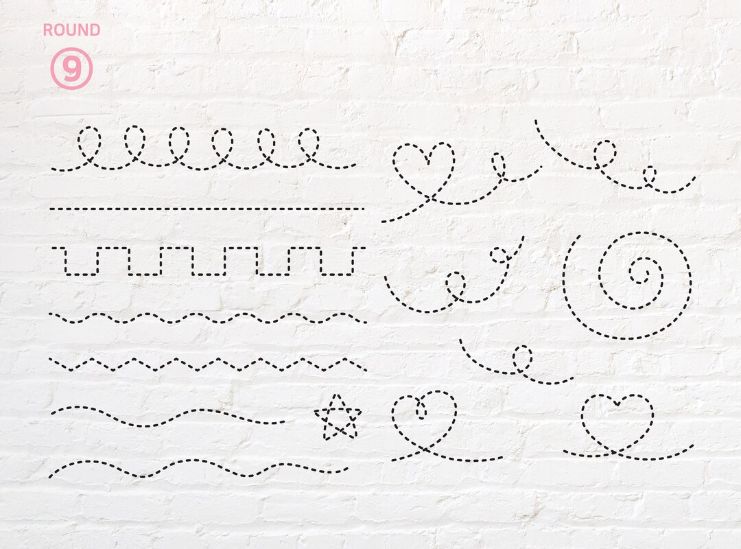 Dotted Line Svg, Dotted Line Bundle, Png, Dxf, Eps, Pdf - Etsy