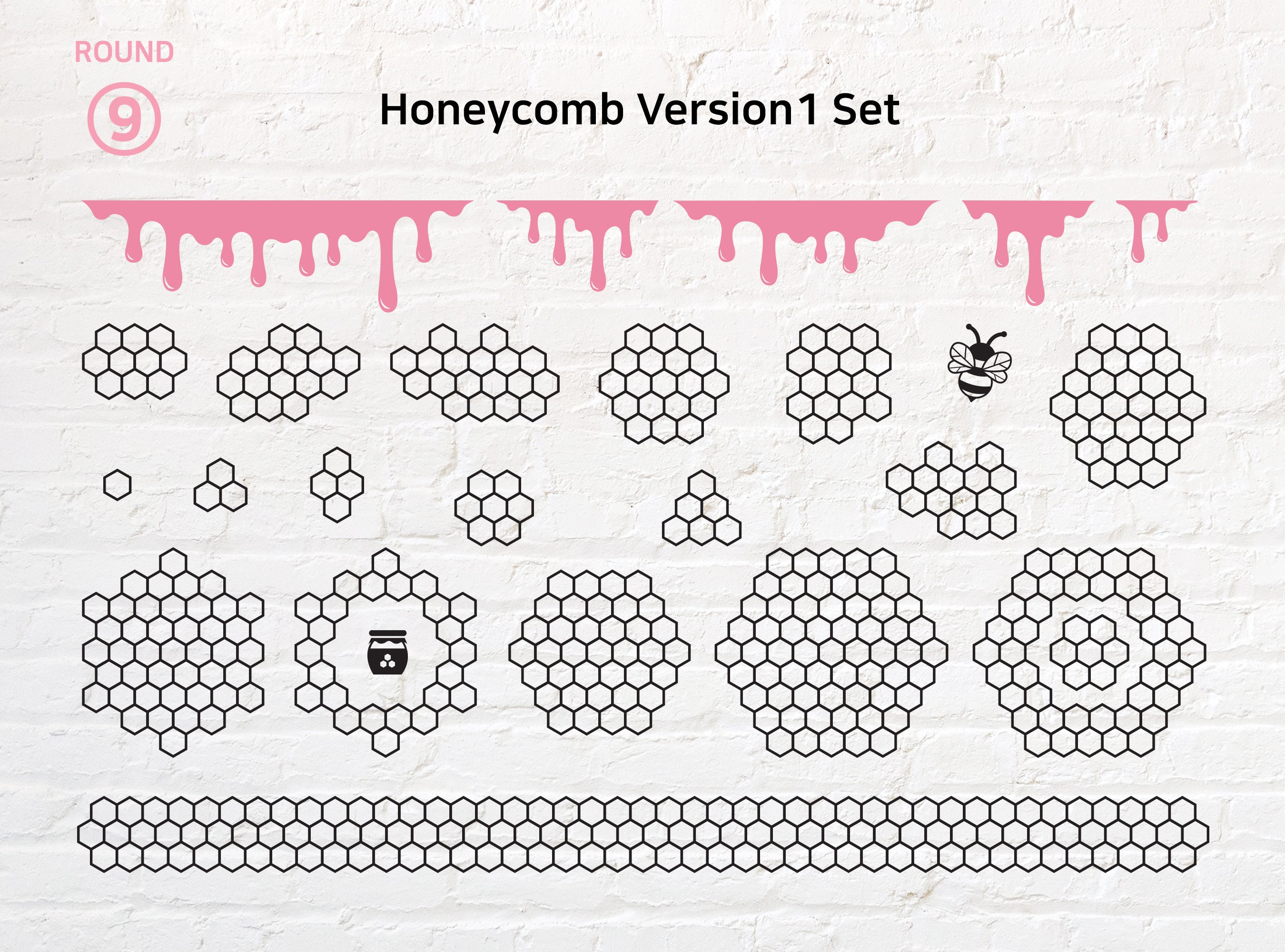 Honeycomb Svg Honey Drip Svg Png Dxf Eps Pdf - Etsy Australia
