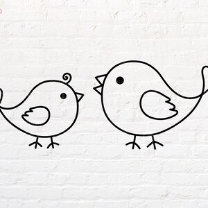 Bird Svg, Cute Bird Svg, Png, Dxf, Eps, Pdf - Etsy