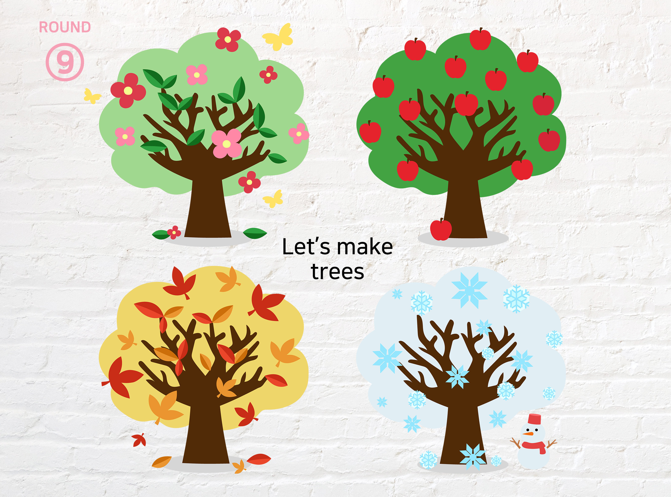 Seasons Tree Clip Art