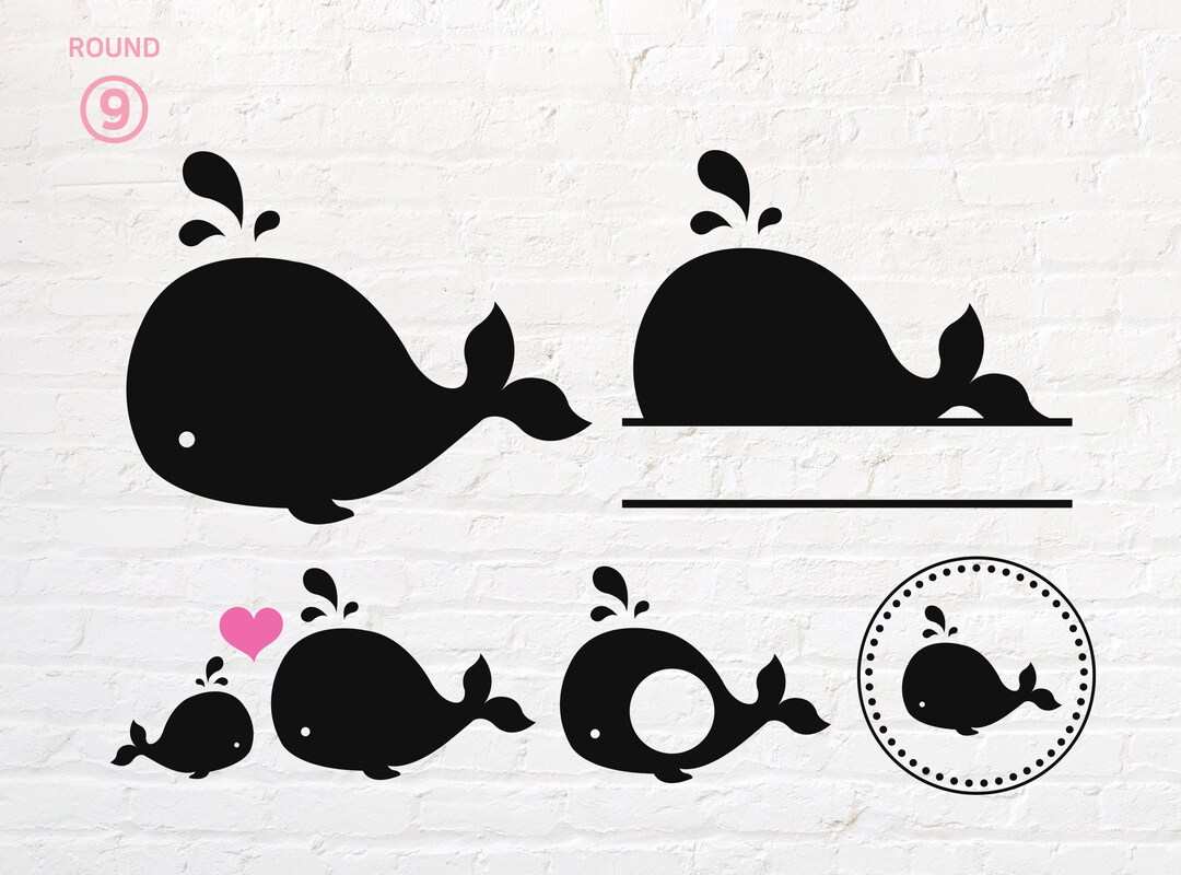 Whale Svg, Png, Dxf, Eps, Pdf - Etsy