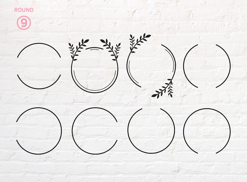 Circle Outline Svg, Circle Split Svg, Png, Dxf, Eps, Pdf - Etsy