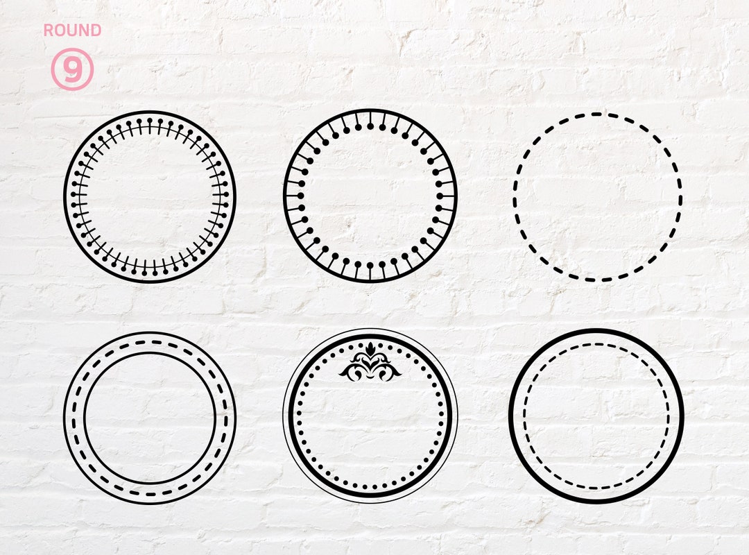 Circle Line Svg, Circle Stitch Line Svg, Png, Dxf, Eps, Pdf - Etsy