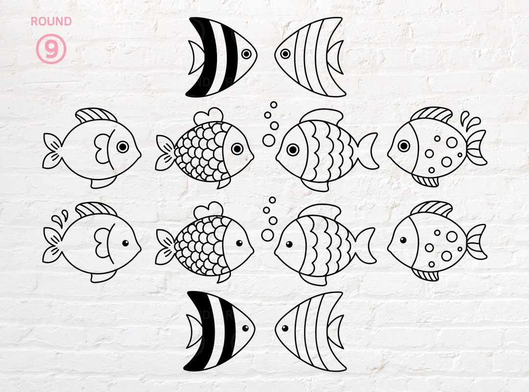 Fish Outline Svg, Png, Dxf, Eps, Pdf - Etsy
