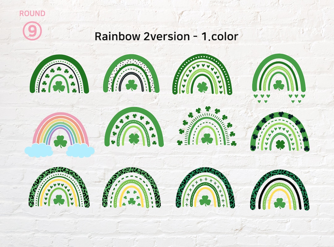 Shamrock Rainbow Svg, Png, Dxf, Eps, Pdf - Etsy