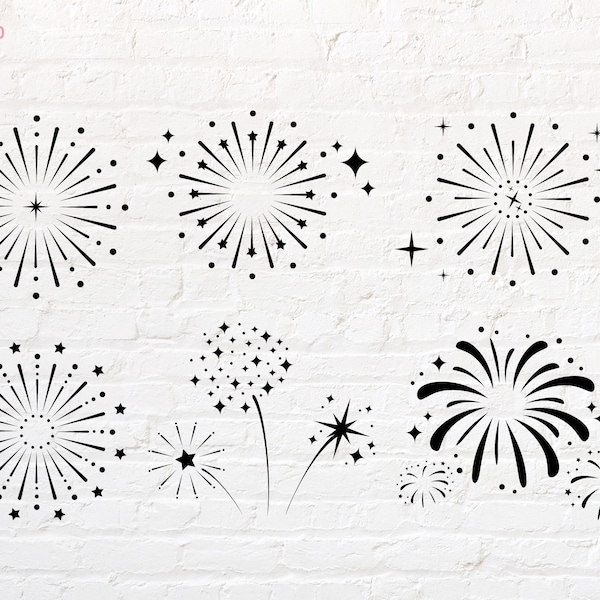 Fireworks Svg - Etsy