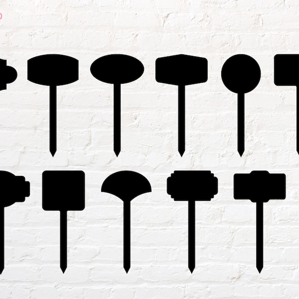 Garden Markers Svg - Etsy