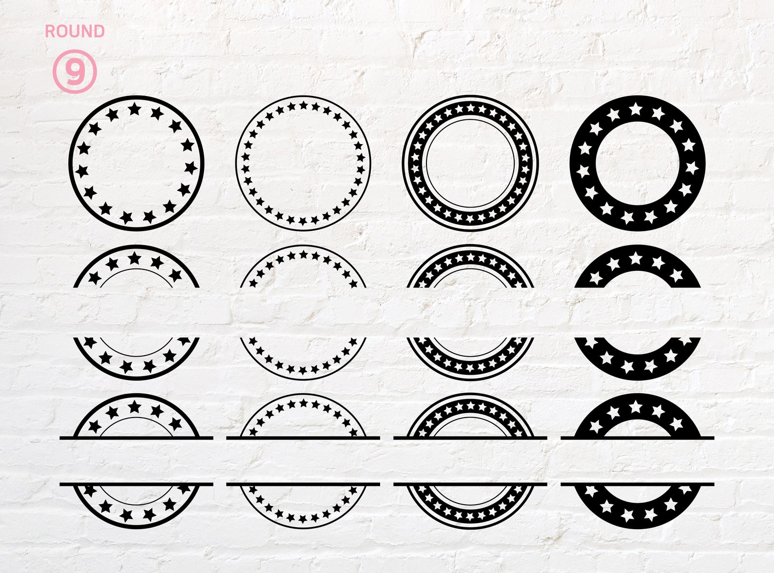 Star Circle Svg, Png, Dxf, Eps, Pdf - Etsy