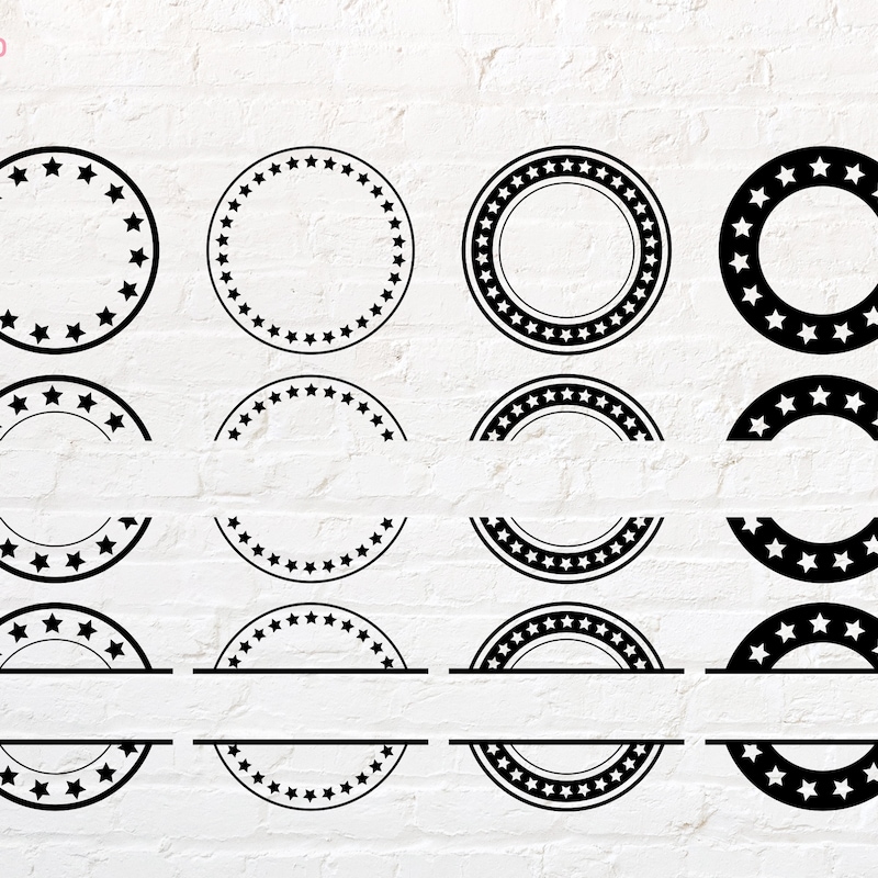Stars Circle Logo - Etsy