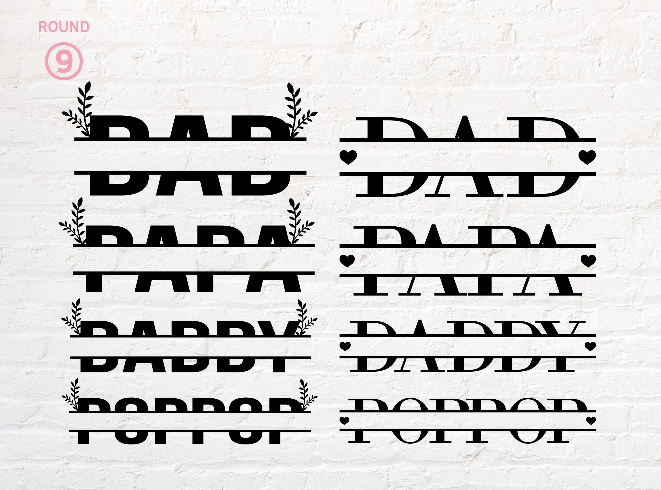 Dad Split Svg, Papa Split Svg, Png, Dxf, Eps, Pdf - Etsy