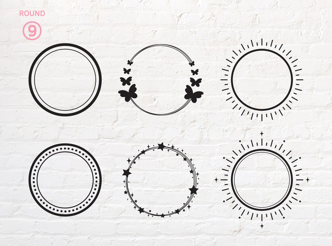 Circle Outline Svg, Png, Dxf, Eps, Pdf - Etsy