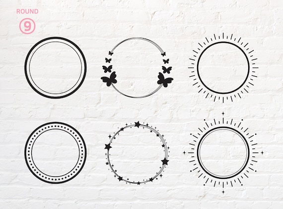 Circle Outline Svg Png Dxf Eps Pdf - Etsy