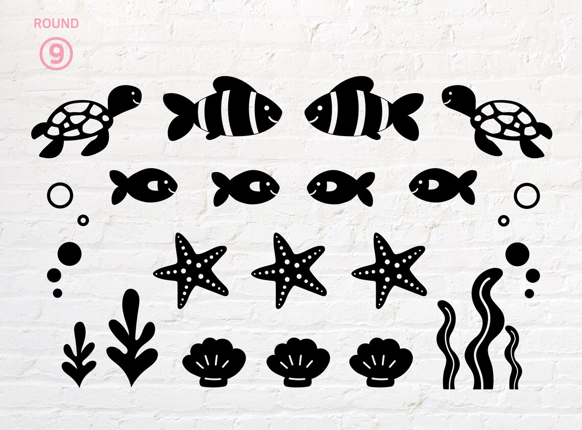 Peces coloridos svg Peces svg png dxf eps pdf | Etsy