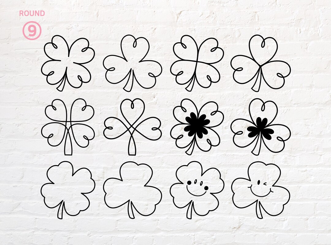 Shamrock Outline Svg, Png, Dxf, Eps, Pdf - Etsy