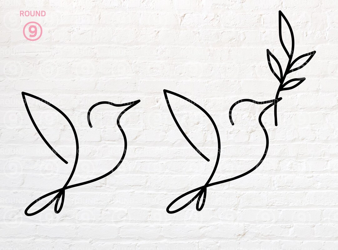 Bird Outline Svg, Dove Outline Svg, Png, Dxf, Eps, Pdf - Etsy Hong Kong