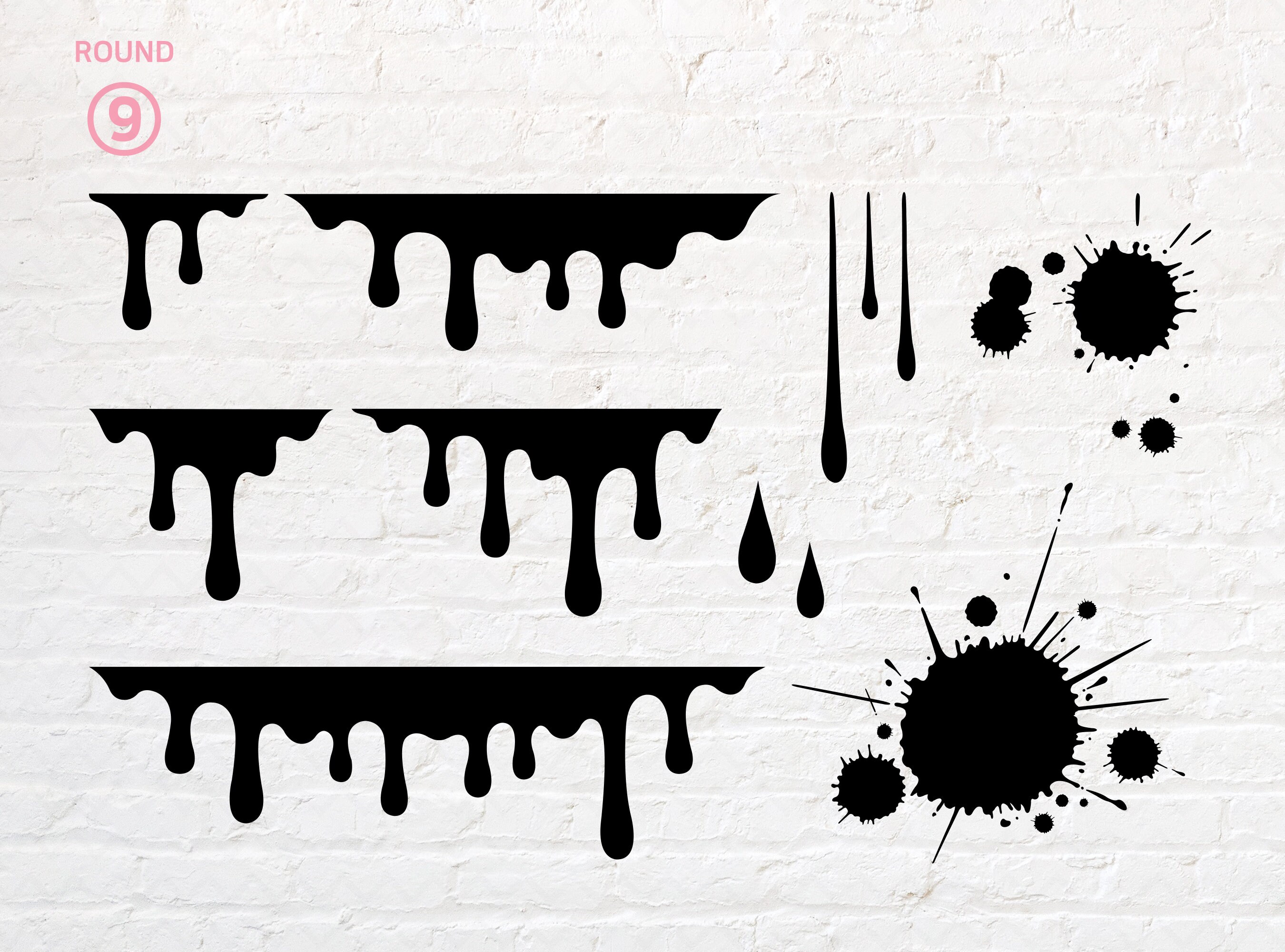 Dripping Image With Svg Vector Cut File For Cricut And Silhouette | The ...