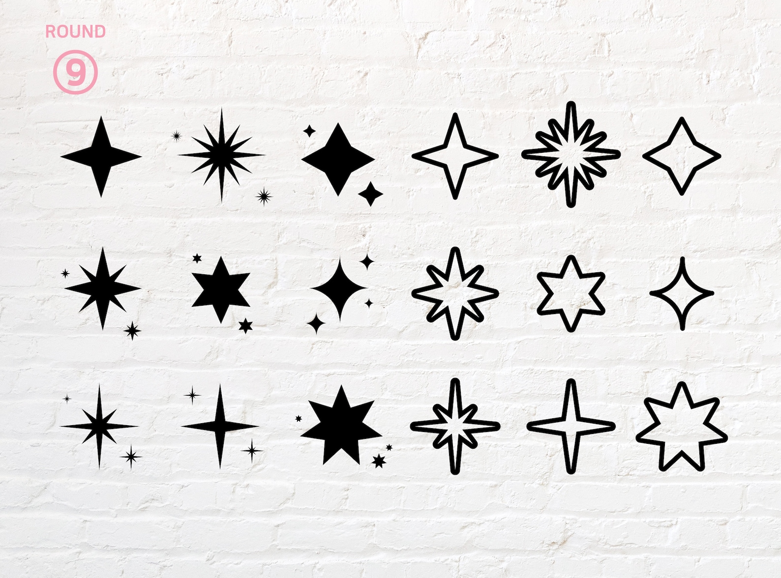 Sparkle Svg Sparkle Shapes Svg Png Dxf Eps Pdf | Etsy