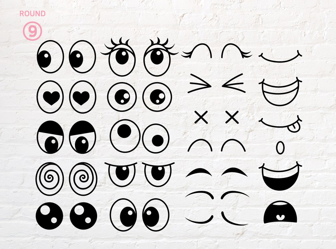 Eyes Svg, Png, Dxf, Eps, Pdf - Etsy