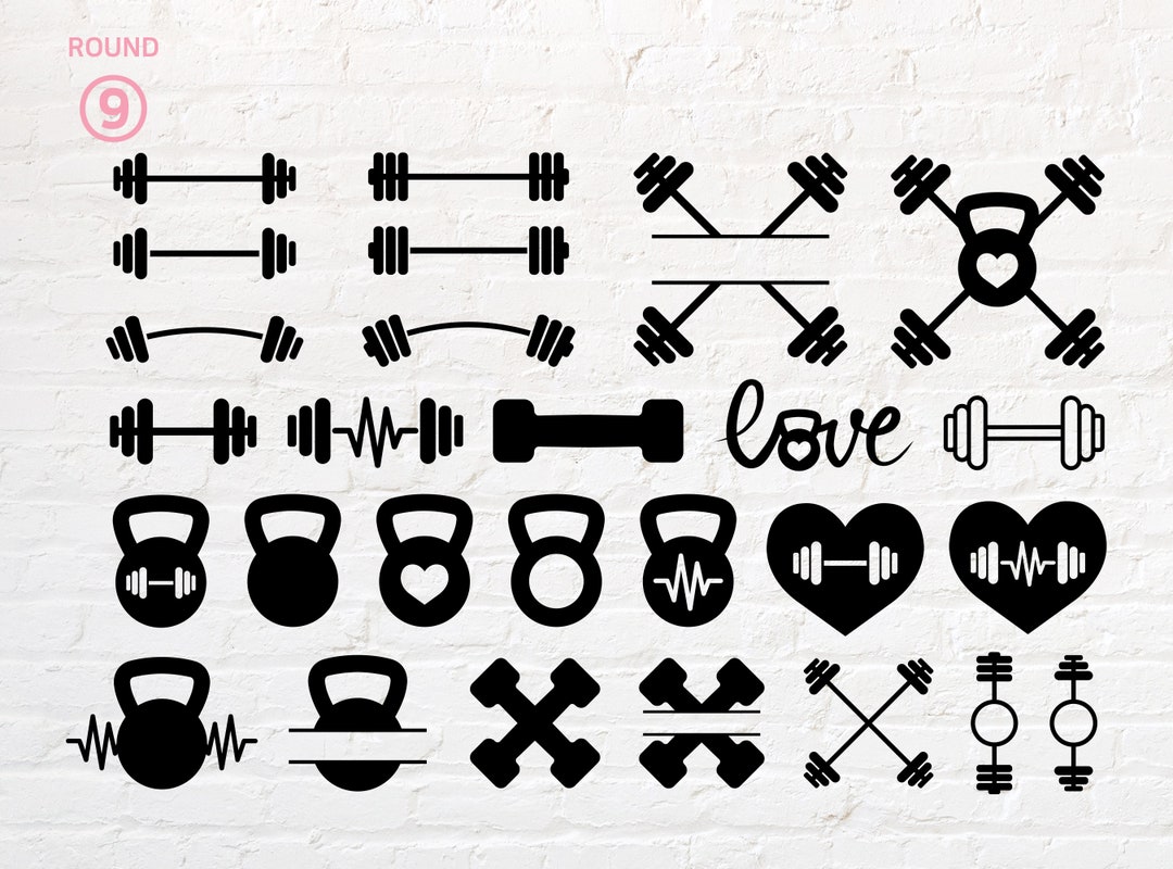 Gym Svg, Barbell Svg, Png, Dxf, Eps, Pdf - Etsy