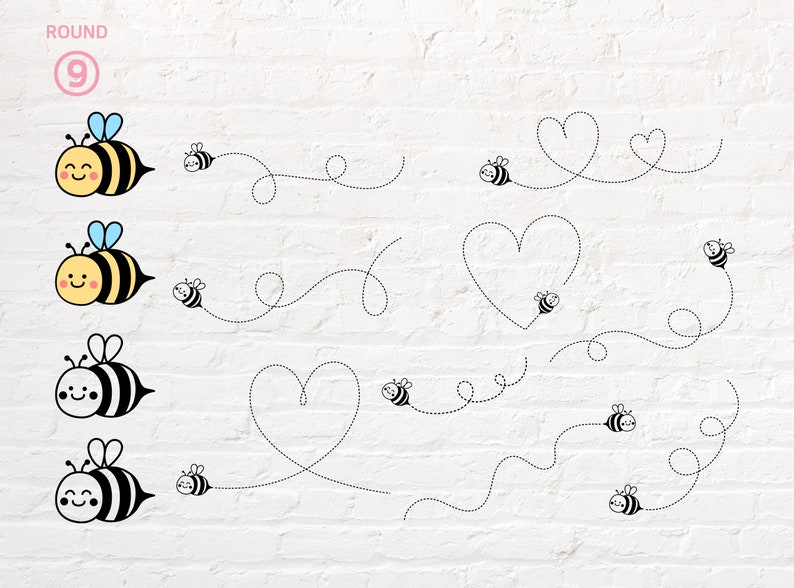 Honeybee Dotted Line Svg Png Dxf Eps Pdf - Etsy