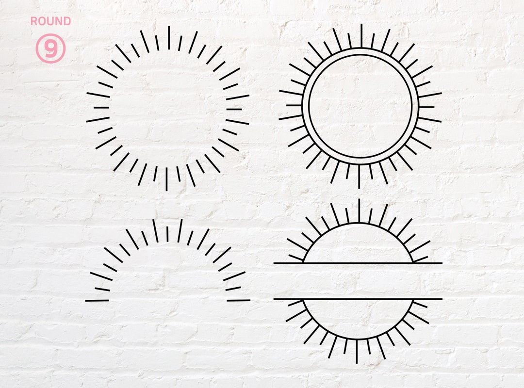 Sun Svg, Png, Dxf, Eps, Pdf - Etsy