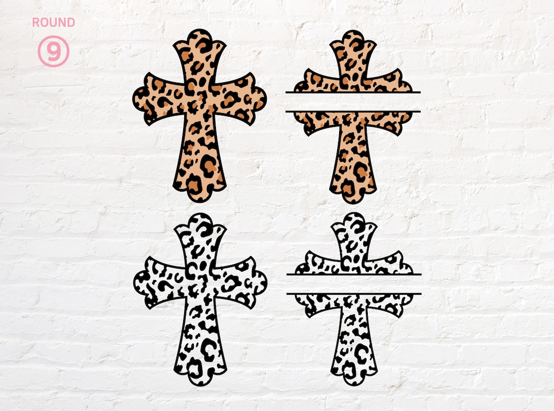 Leopard Print Cross Svg, Png, Dxf, Eps, Pdf - Etsy