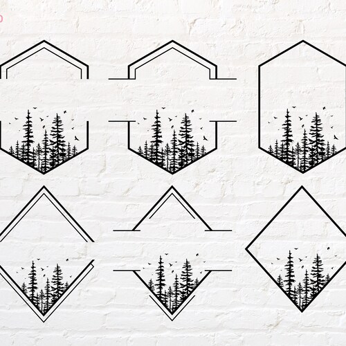 Forest SVG Vector EPS DXF Ai Png Files for Cricut - Etsy
