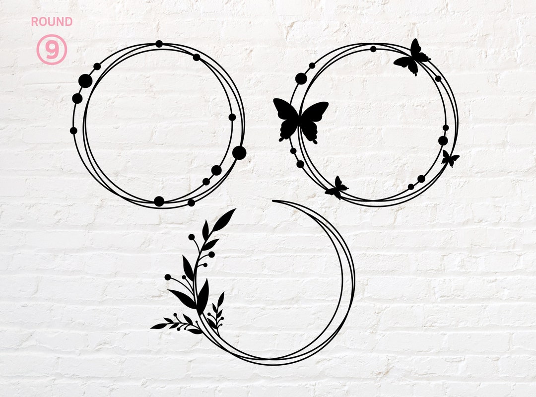 Circle Outline Svg, Png, Dxf, Eps, Pdf - Etsy