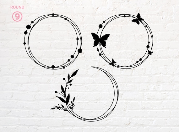 Circle Outline Svg Png Dxf Eps Pdf - Etsy