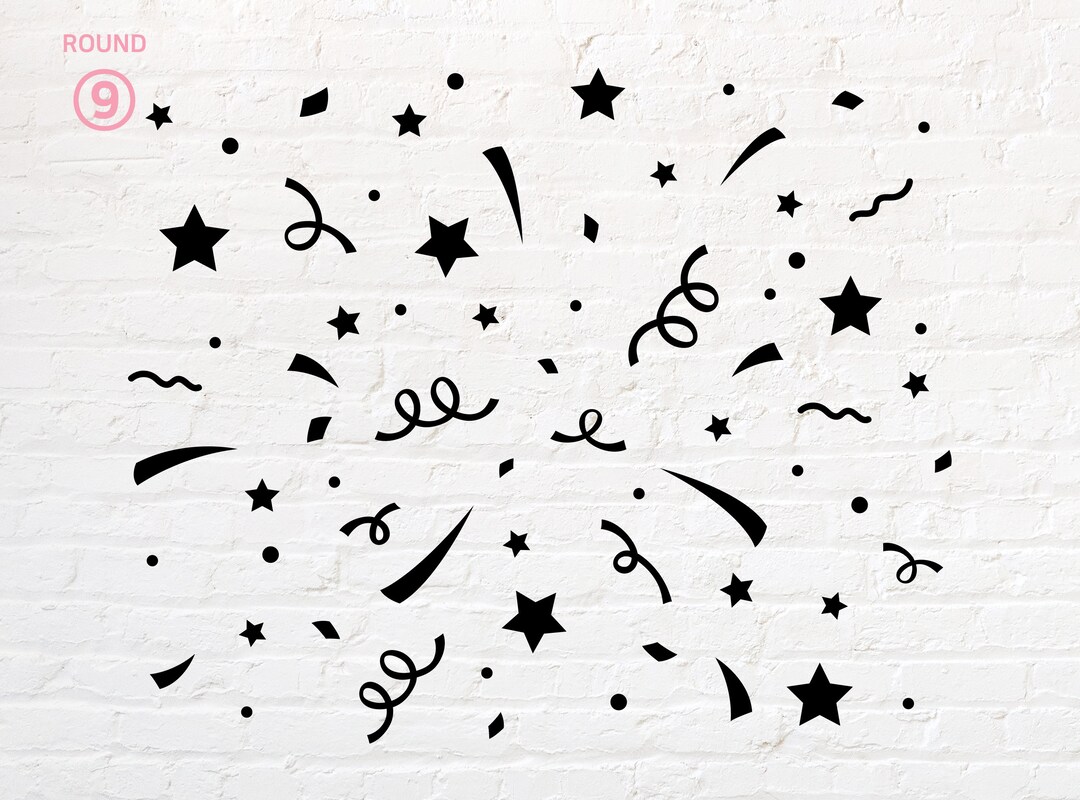 Confetti Svg, Png, Dxf, Eps, Pdf - Etsy