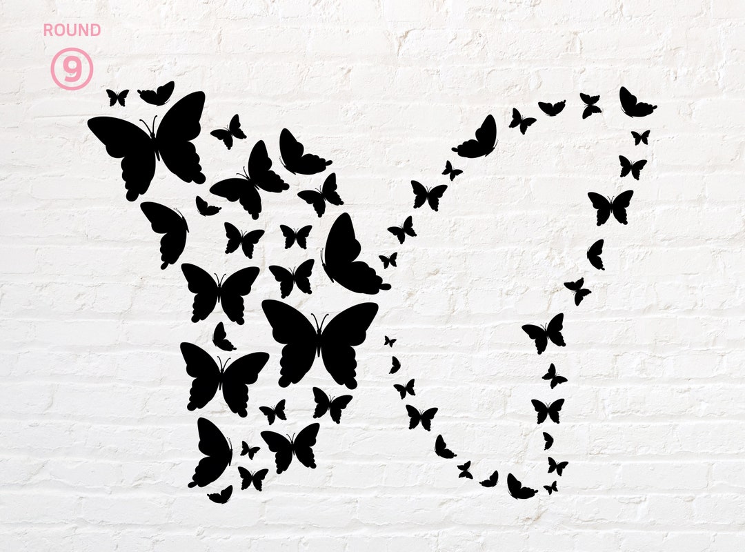 Butterfly Frame Svg, Png, Dxf, Eps, Pdf - Etsy