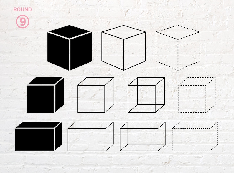 Cube Shape Svg Png Dxf Eps Pdf - Etsy
