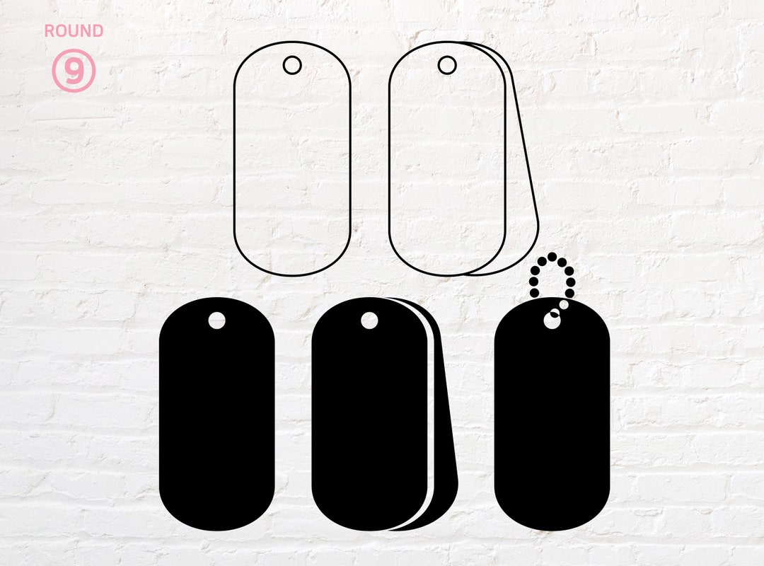 Military Dog Tag Svg, Png, Dxf, Eps, Pdf - Etsy