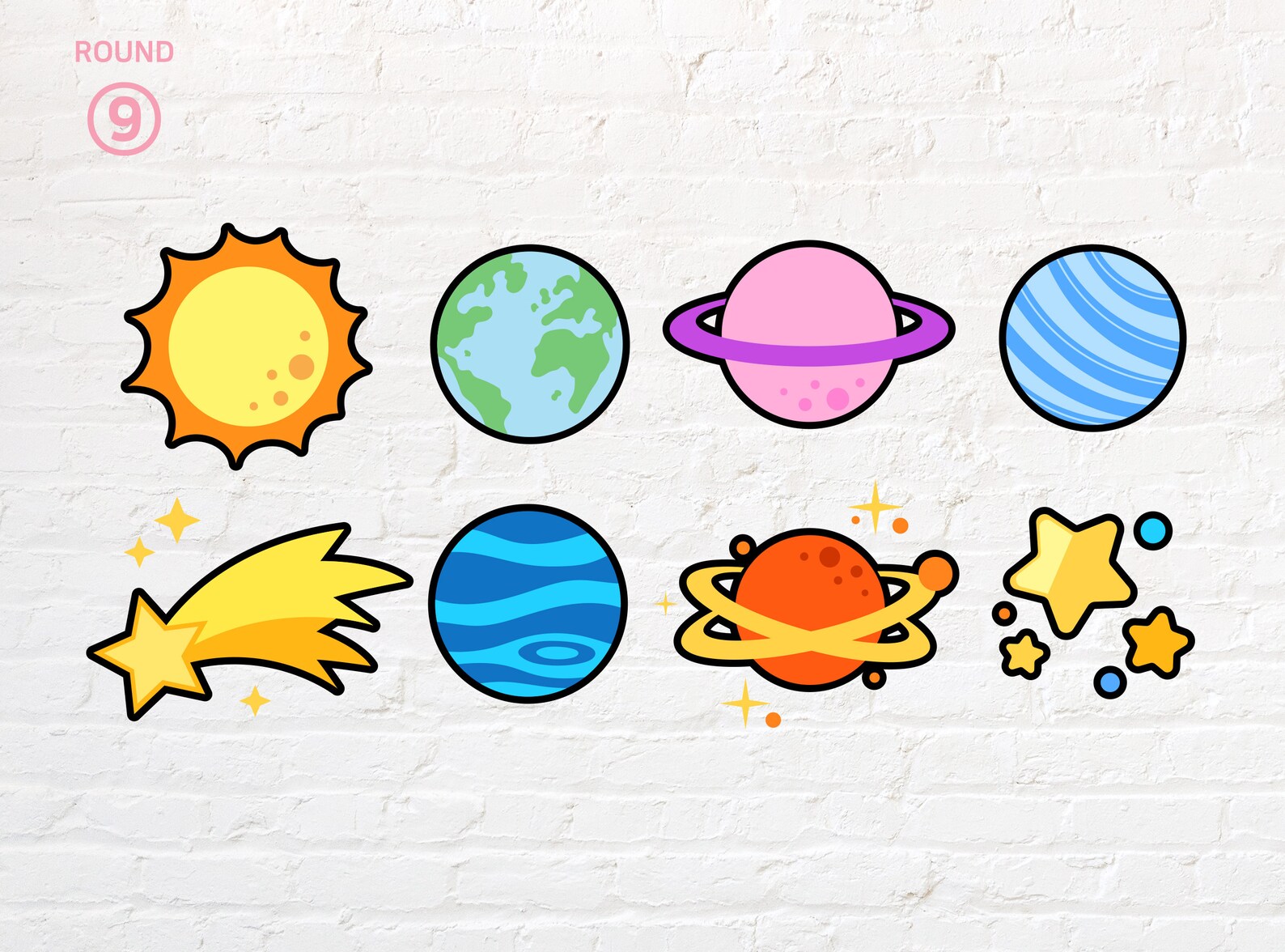 Space Planets Svg, Png, Dxf, Eps, Pdf - Etsy