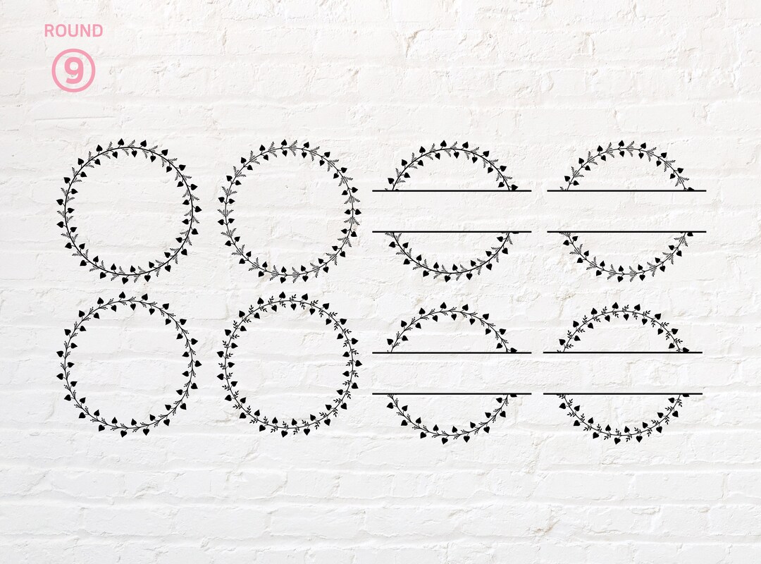 Leaf Circle Svg, Png, Dxf, Eps, Pdf - Etsy