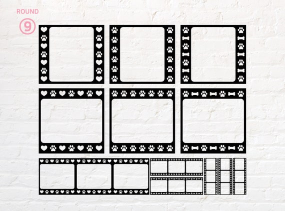 Dog Photo Frame Svg Dog Film Svg Png Dxf Eps Pdf | Etsy Australia