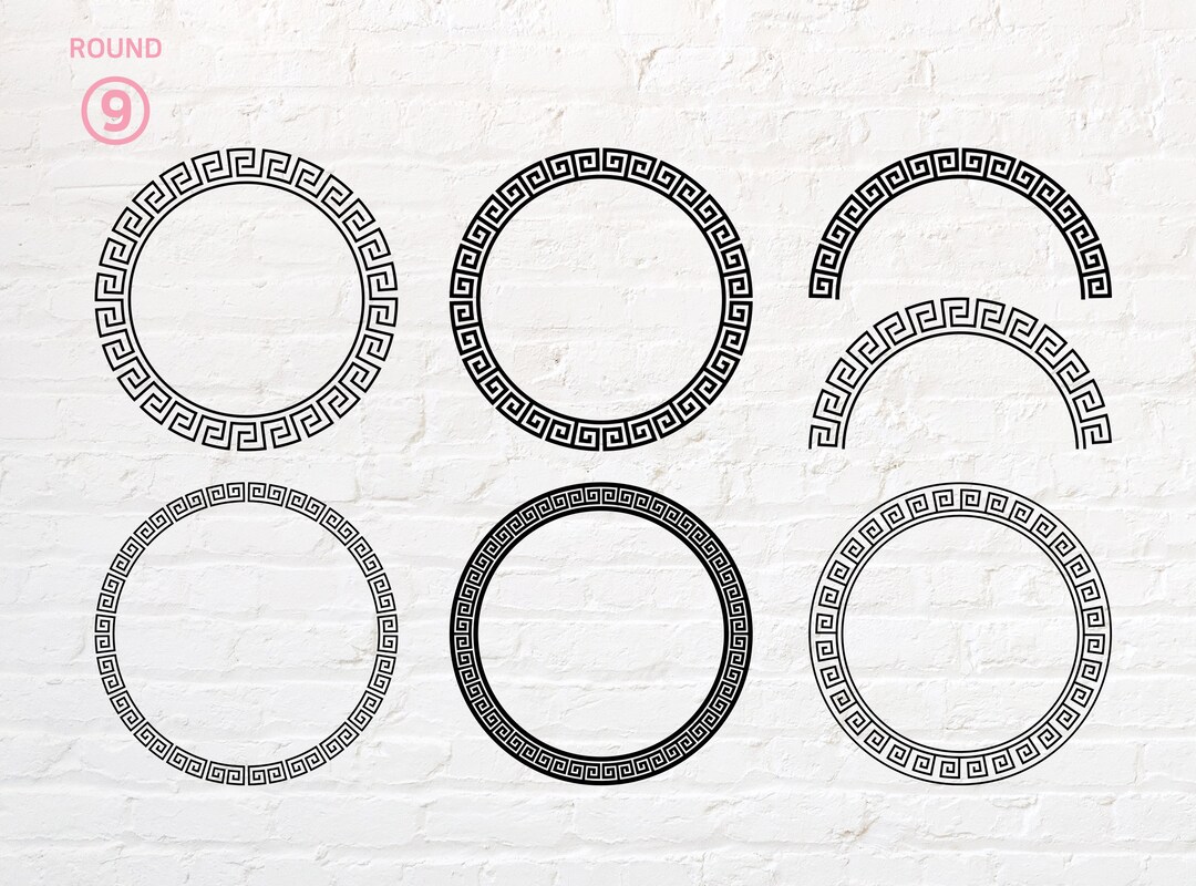 Greek Circle Svg, Png, Dxf, Eps, Pdf - Etsy