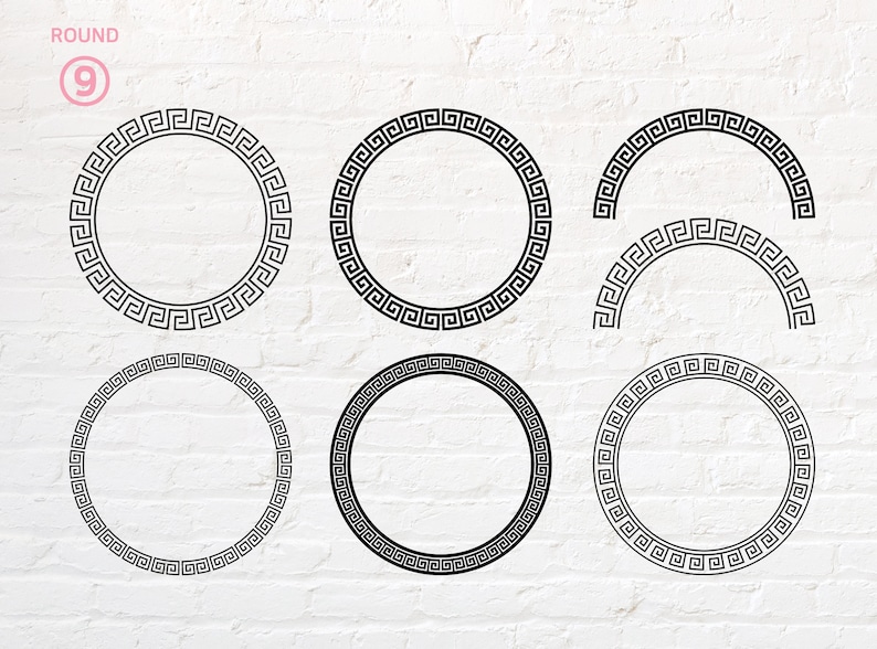 Greek Circle Svg Png Dxf Eps Pdf - Etsy