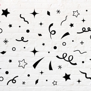 Confetti Svg, Png, Dxf, Eps, Pdf - Etsy
