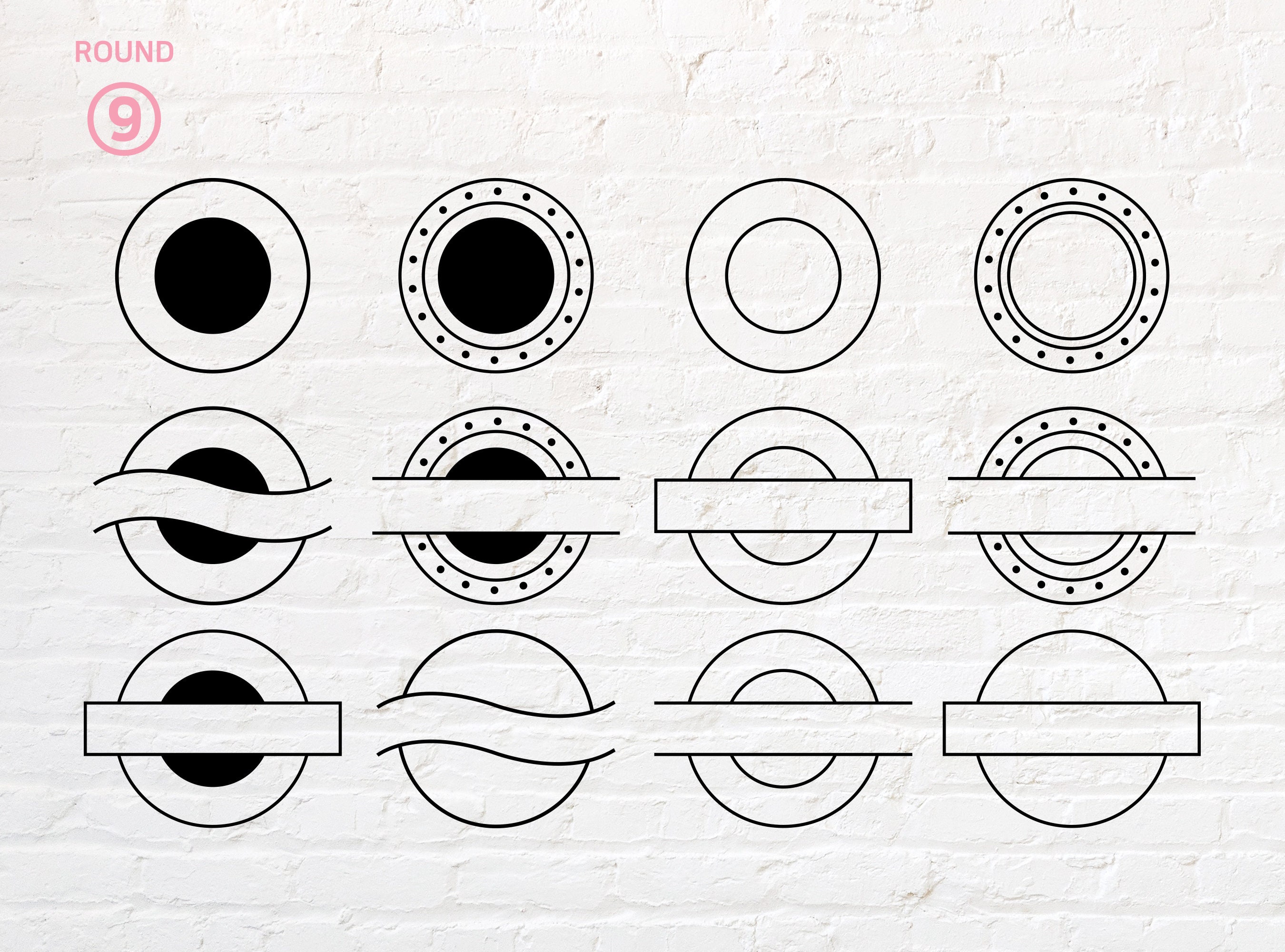 Circle Svg, Png, Dxf, Eps, Pdf - Etsy