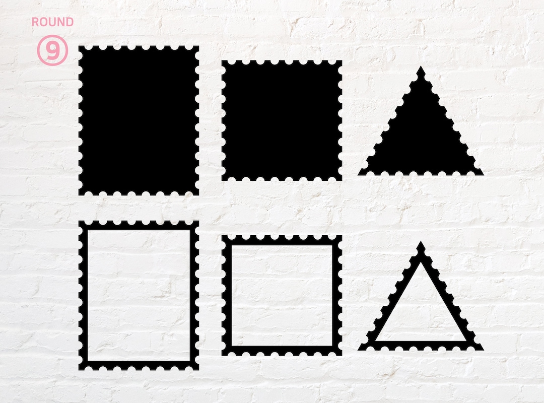 Postage Stamp Frame Svg, Png, Dxf, Eps, Pdf - Etsy