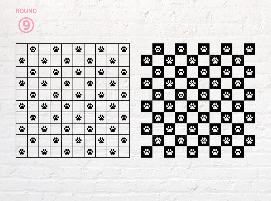 Dog Paw Pattern Svg, Png, Dxf, Eps, Pdf - Etsy