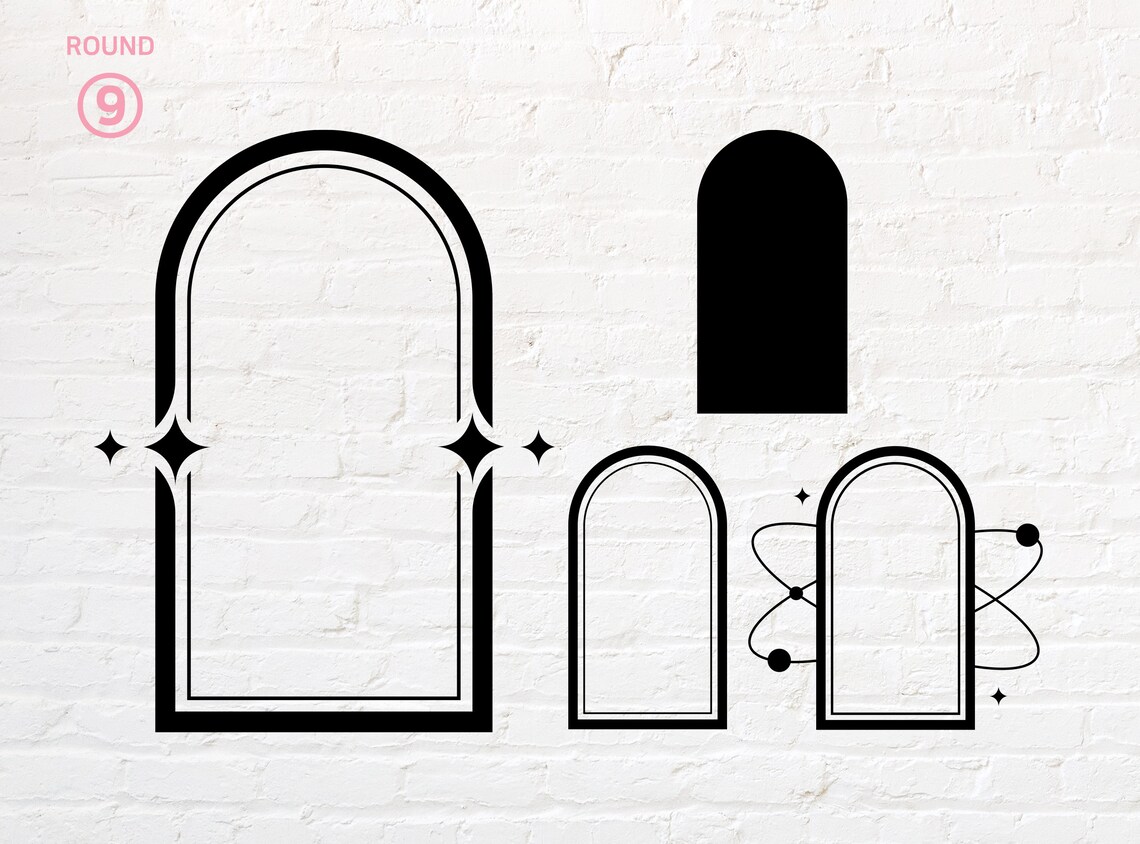 Arch Frame Svg Png Dxf Eps Pdf - Etsy