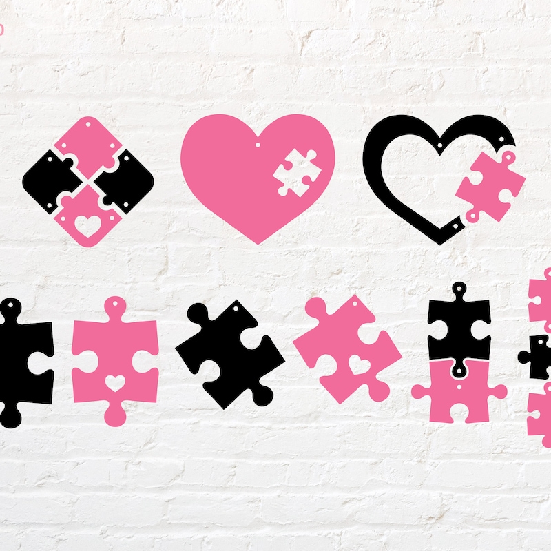 12 Piece Puzzle Template - Etsy