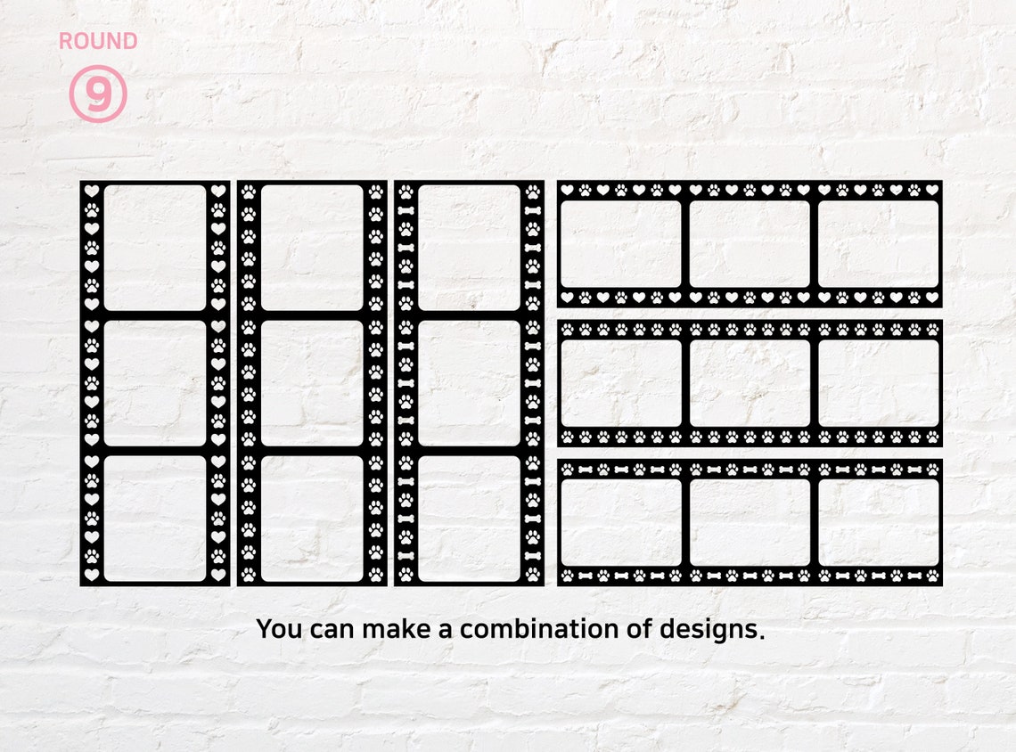 Dog Photo Frame Svg, Dog Film Svg, Png, Dxf, Eps, Pdf - Etsy