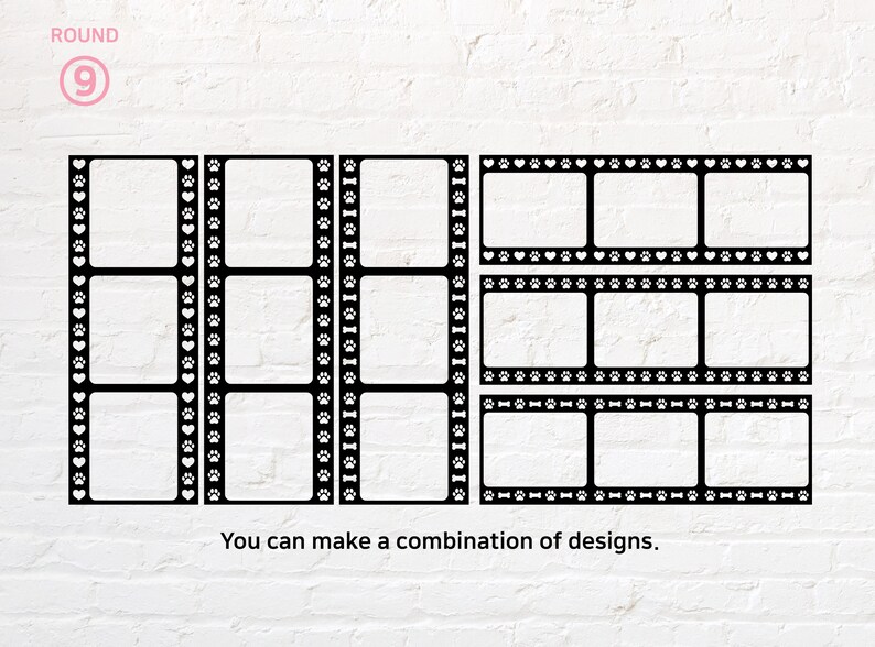 Dog Photo Frame Svg, Dog Film Svg, Png, Dxf, Eps, Pdf - Etsy