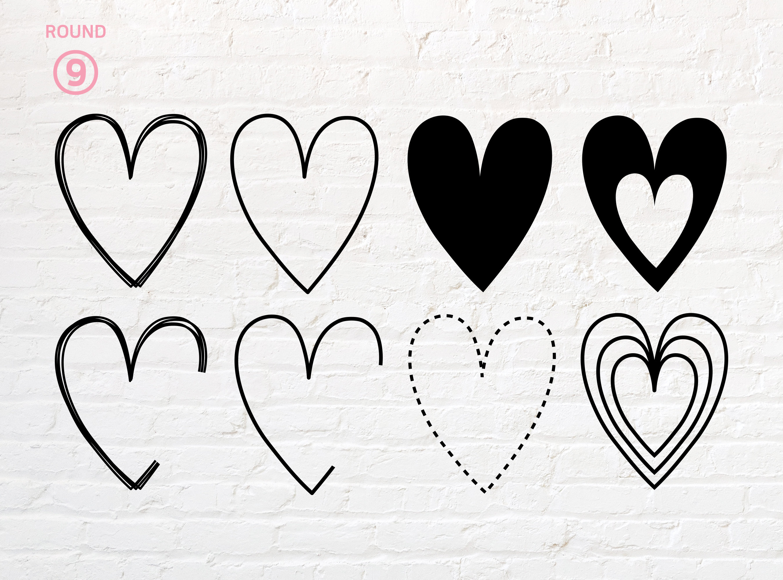 Heart Outline Svg, Png, Dxf, Eps, Pdf - Etsy