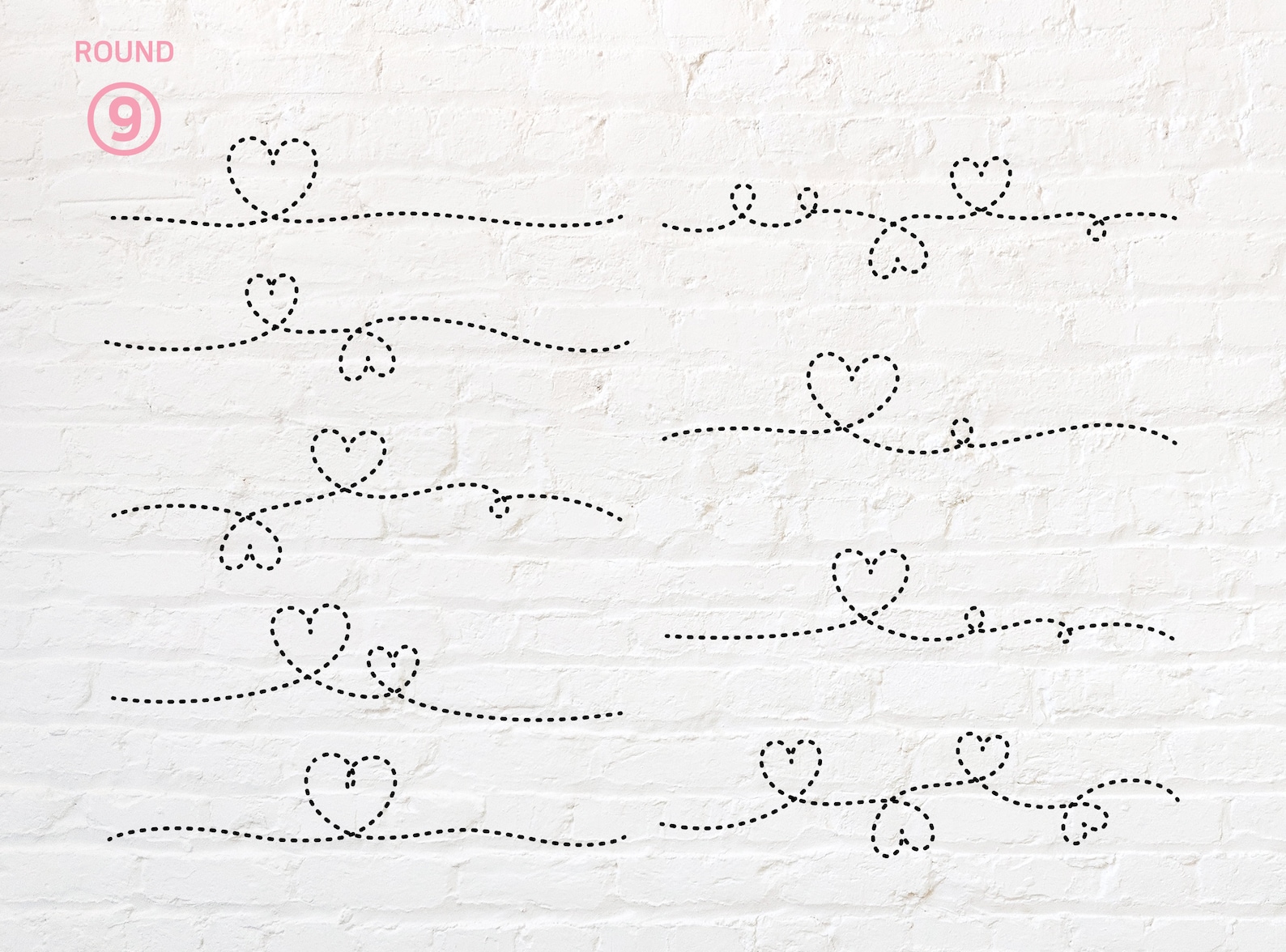 Heart Dotted Line Svg Heart Outline Svg Png Dxf Eps Pdf - Etsy